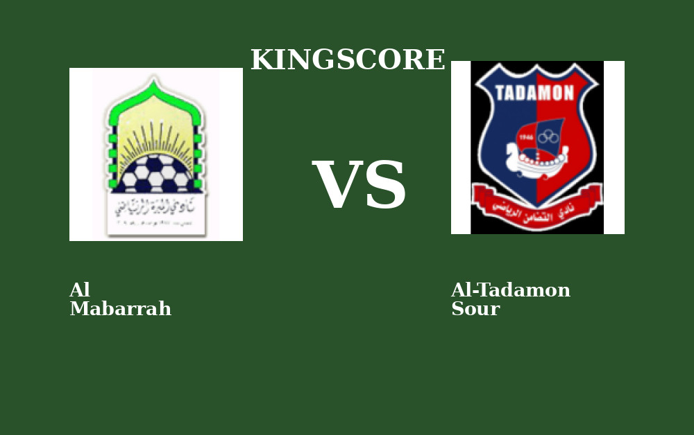 Al Mabarrah vs Al-Tadamon Sour en Direct, Score en Live ! - FlashResultats